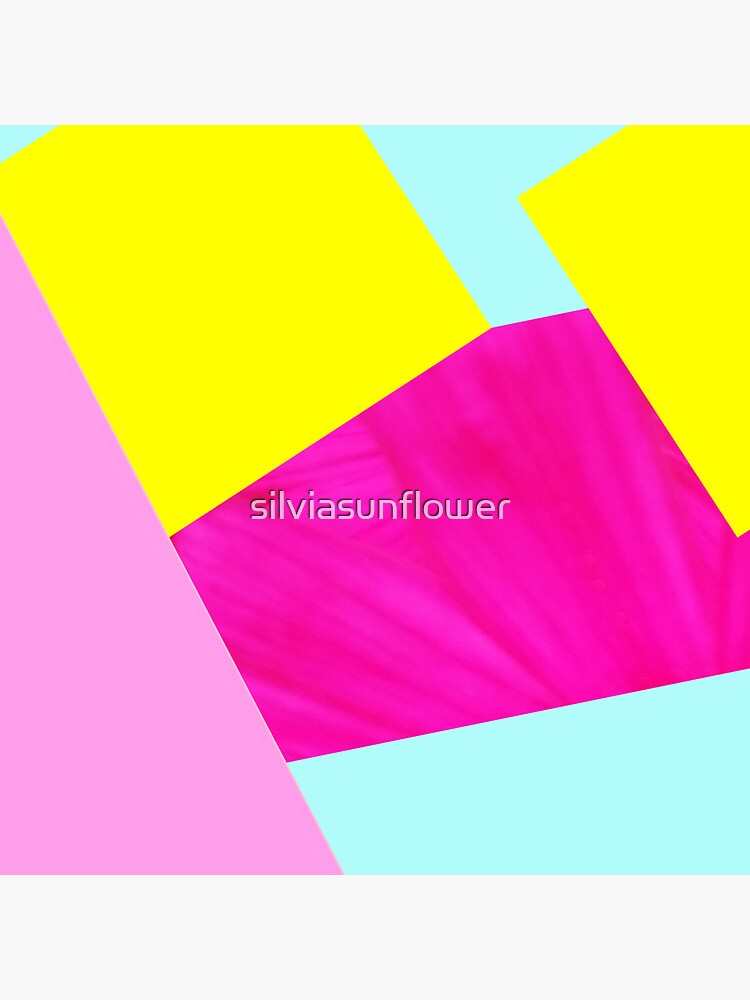 "Neon Pastel Color Blocking " Sticker by silviasunflower | Redbubble
