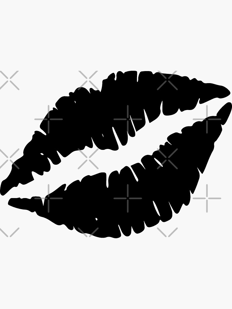 "Kiss Mark Design" Sticker by PearlDigitals | Redbubble