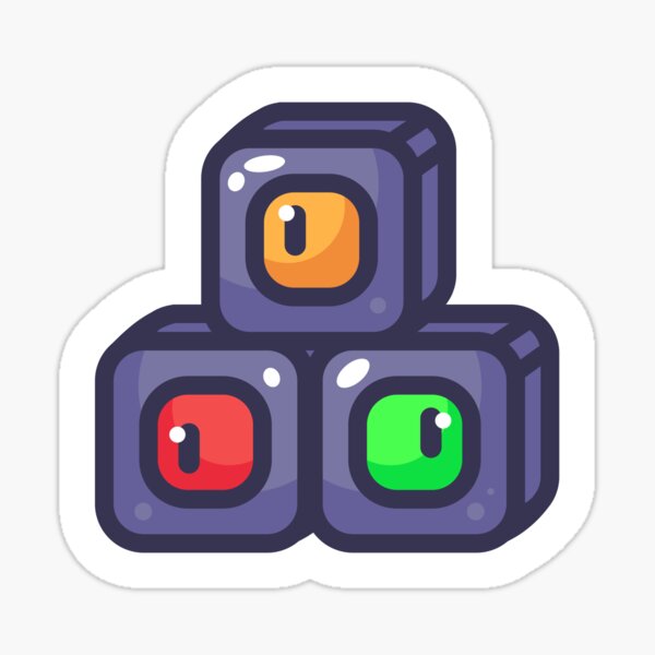 "Cute Traffic Light Monster" Sticker by bedamanusia | Redbubble