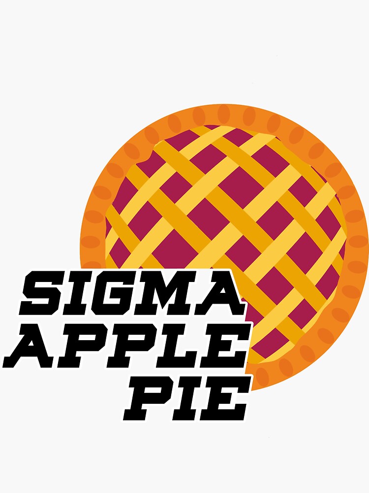 "SIGMA APPLE PIE" Sticker by Directive13 | Redbubble