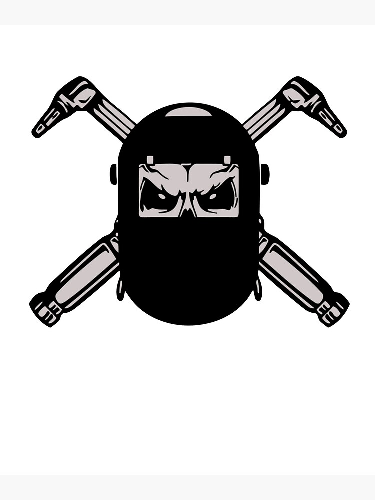 "Welder skull logo " Art Print for Sale by DavidDrum23 | Redbubble