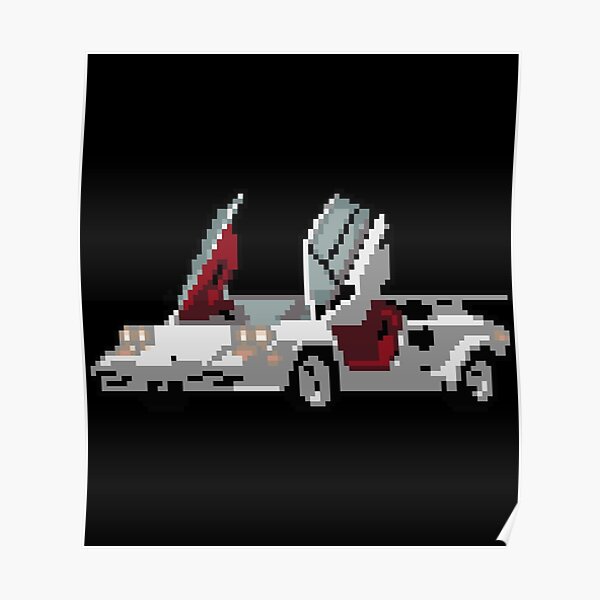 "Lamborghini Pixel Art Countach Sticker" Poster by cohenashl6 | Redbubble