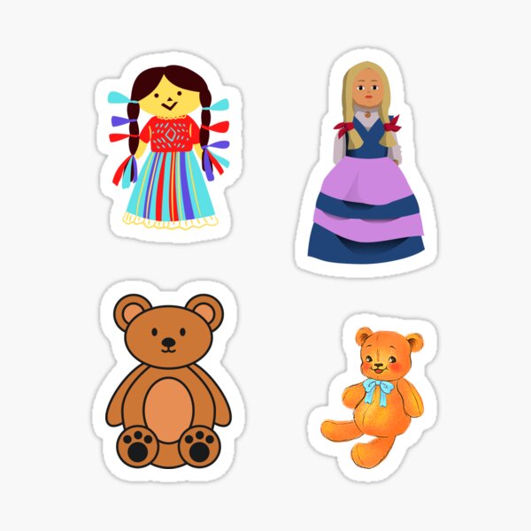 "Dolls for girls bundle pack" Sticker by ArtBeam | Redbubble