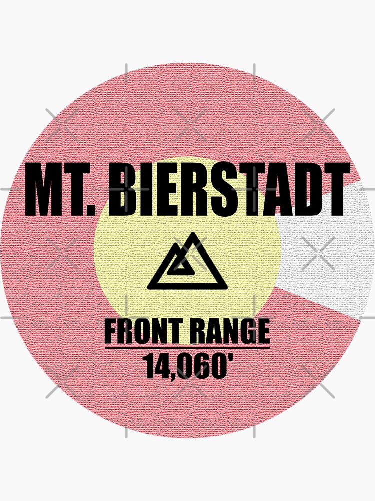 "Mt. Bierstadt" Sticker by esskay | Redbubble