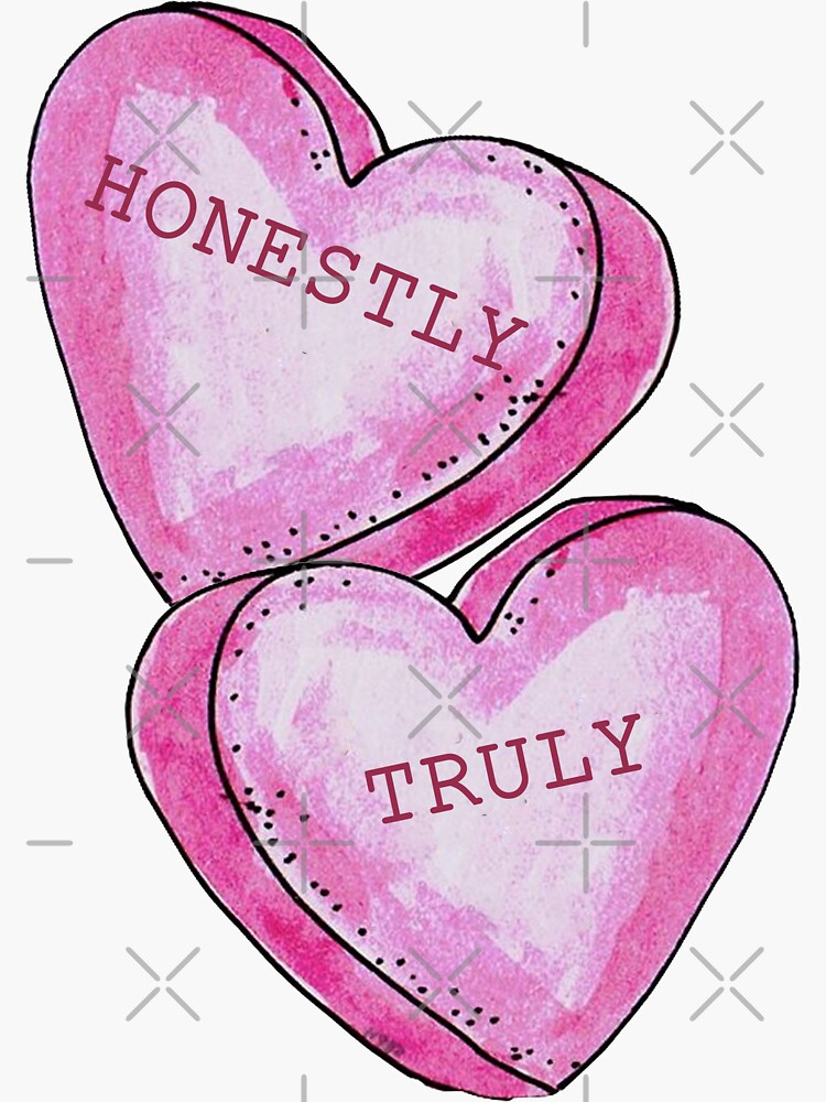 "HONESTLY, TRULY!" Sticker by mzshannon | Redbubble