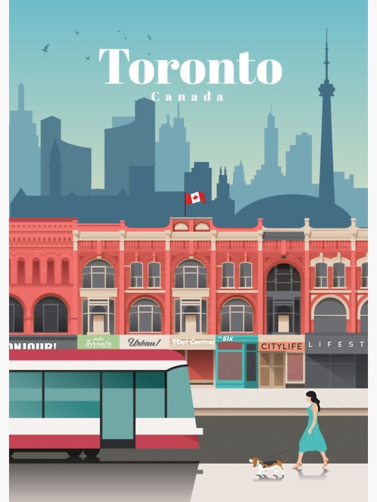 "Traveling To Toronto Canada Sticker" Sticker for Sale by baileyhodg ...