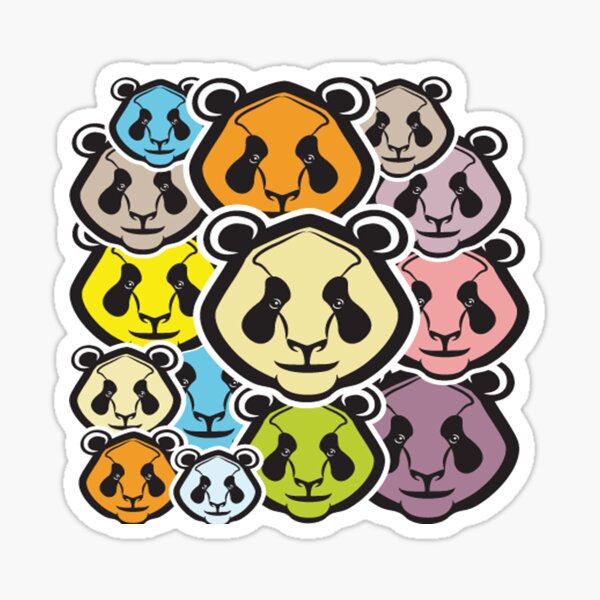 "cute panda design" Sticker by sprmomschoice | Redbubble