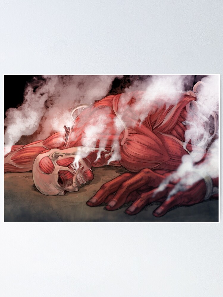 " Attack on Titan, Colossal Titan" Poster for Sale by SeishunPH | Redbubble