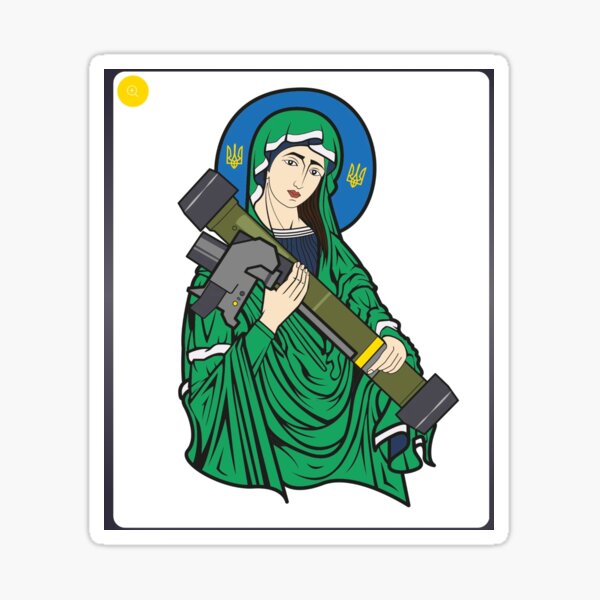 "Saint Javelin" Sticker for Sale by DickinDownOprah | Redbubble