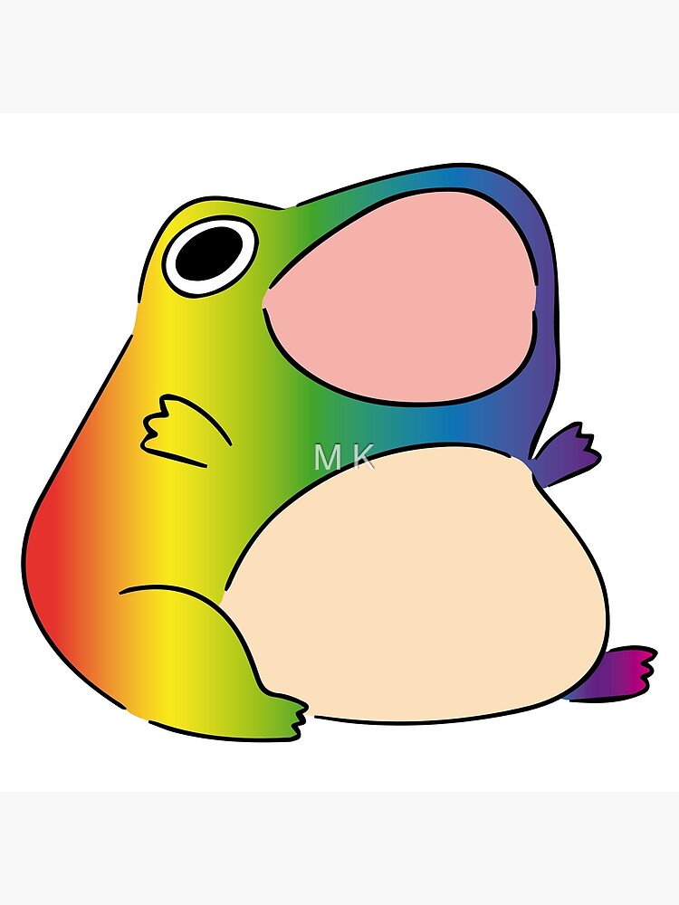 "Rainbow frog" Poster for Sale by Mandy-Kuijper | Redbubble