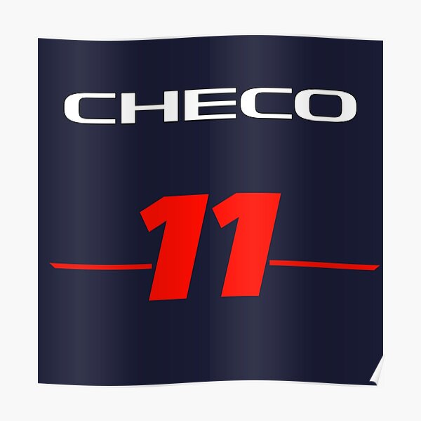 Poster « Numéro 11 Checo - Saison 2022 », par Arrows91 | Redbubble