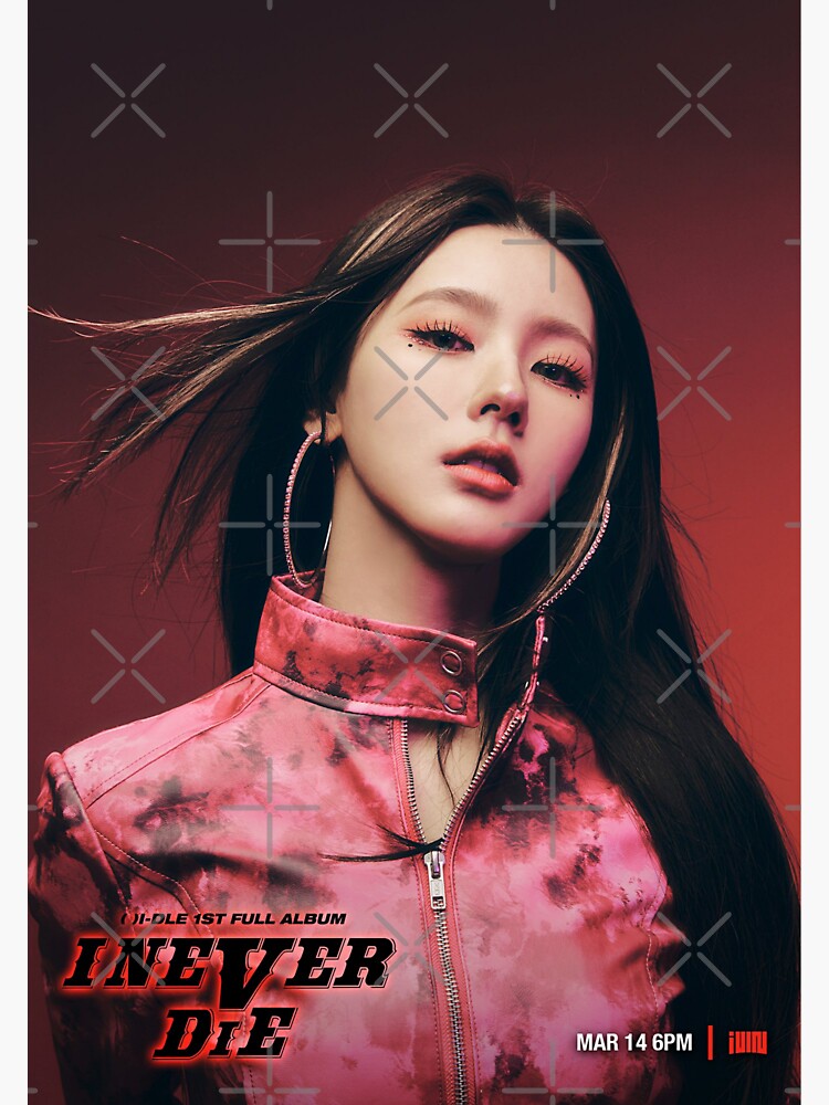 "MIYEON G Idle I Never Die Concept Photo CHiLL Version " Sticker by ...