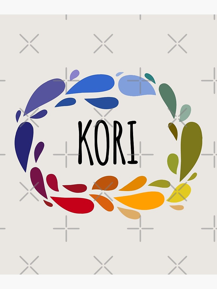 "Kori Name Cute Colorful Gift Named Kori" Poster by kindxinn | Redbubble