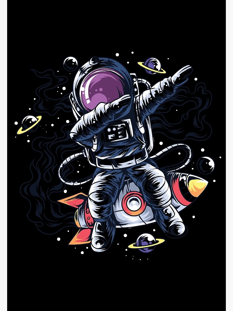 "boombox astronaut - Astronaut Dab - Astronaut Dance" Art Print for ...