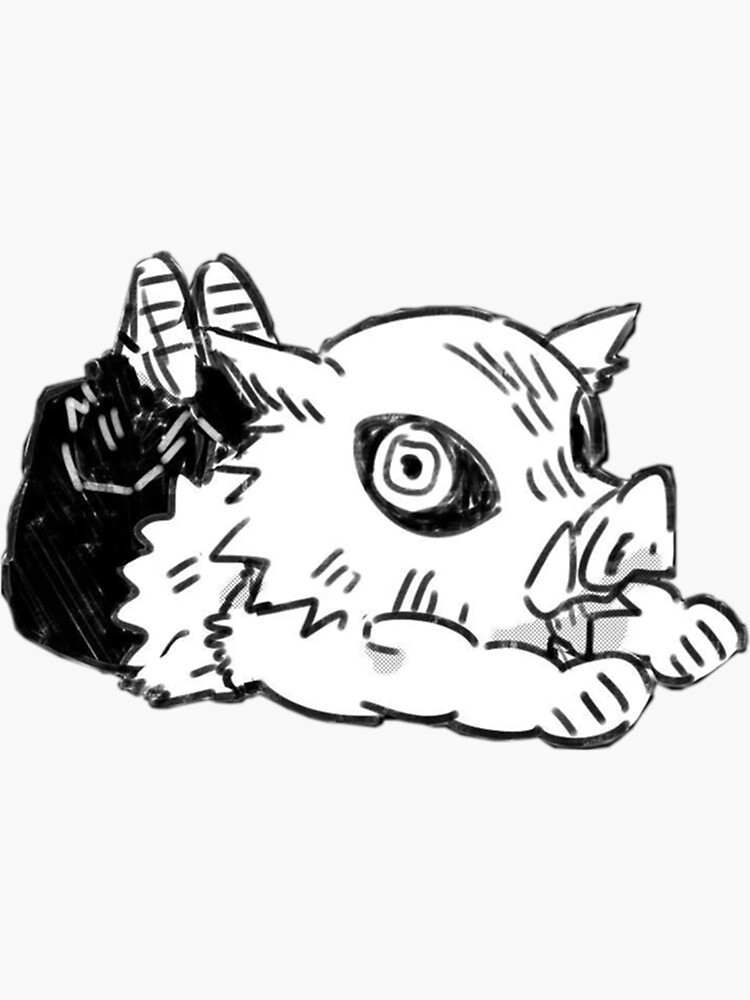 "Inosuke Cute Design Classic ." Sticker by dillojord | Redbubble