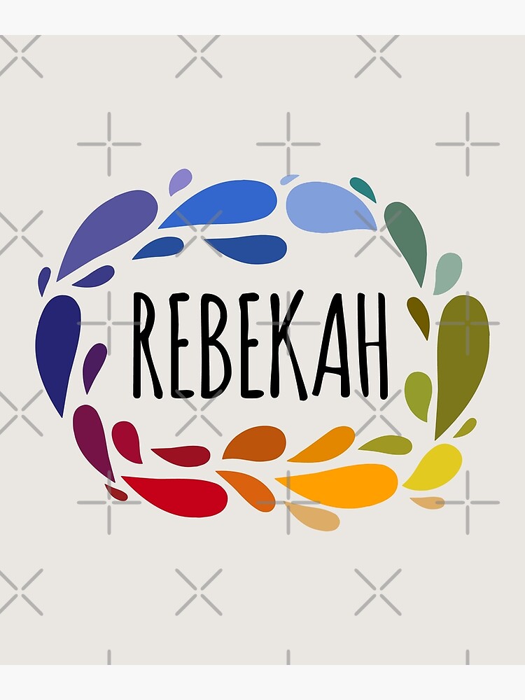 "Rebekah Name Cute Colorful Gift Named Rebekah" Poster by kindxinn ...