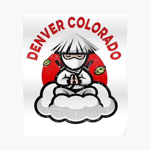 "Ninja Warrior Pose Denver Colorado" Poster for Sale by dreamofdenim ...
