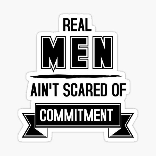 "Commitment" Sticker by Andymens | Redbubble