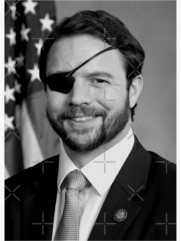 "Funny Gift For Dan Crenshaw For President Eye Patch" Sticker by ...