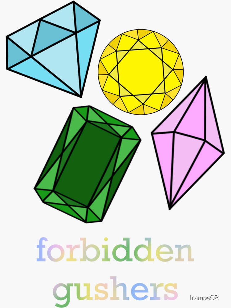 "Forbidden Gushers" Sticker for Sale by Iramos02 | Redbubble