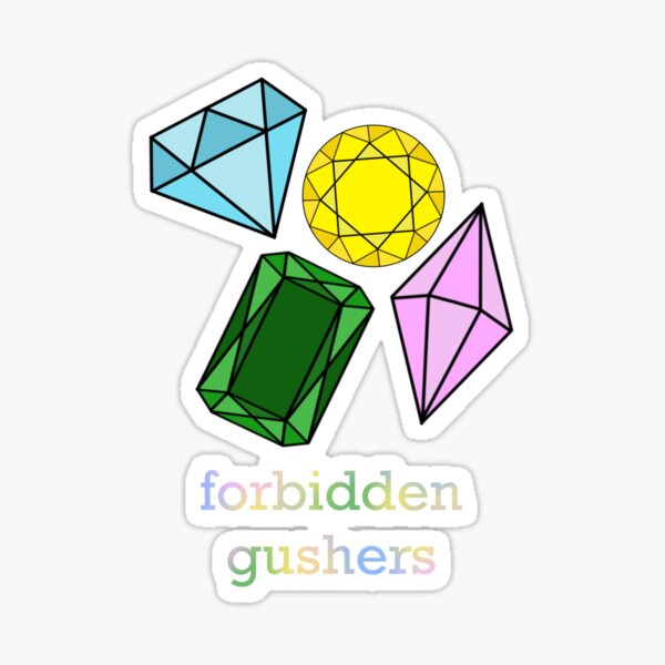 "Forbidden Gushers" Sticker for Sale by Iramos02 | Redbubble