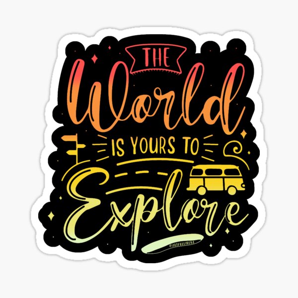 "Explore sticker" Sticker by ArtfullyReka | Redbubble