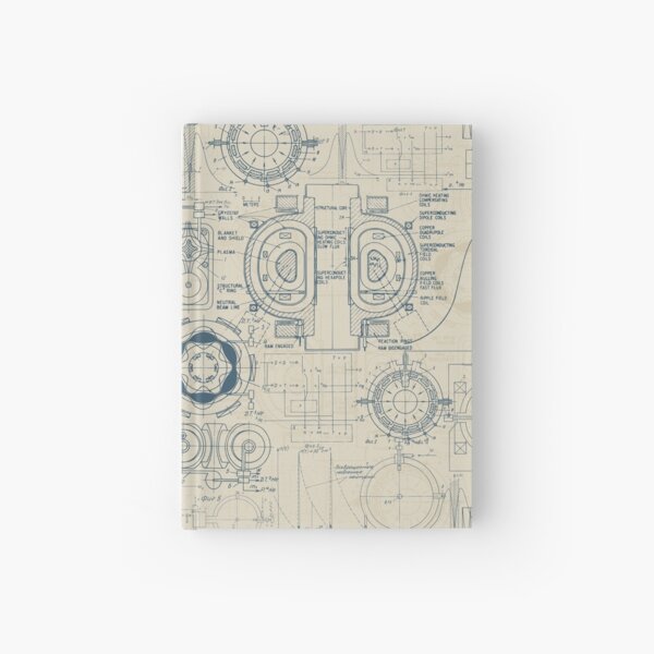 "Schematic image of TOKAMAK, a fusion reactor. Print with drawings and ...