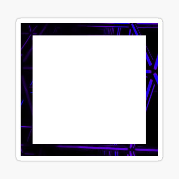 "Purple Square Outline" Sticker by Greijoy | Redbubble