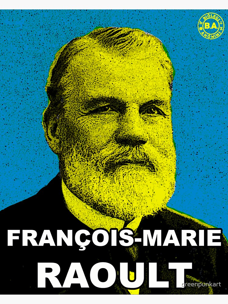 "François Marie Raoult science" Sticker by greenpunkart | Redbubble