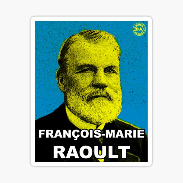 "François Marie Raoult science" Sticker for Sale by greenpunkart ...