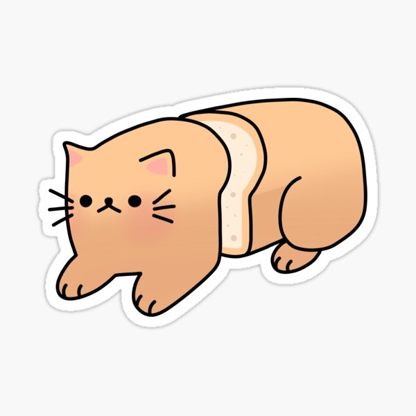 "Cat Loaf" Sticker for Sale by gemmi-chan | Redbubble