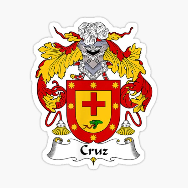 "Cruz Coat Of Arms Family Crest " Sticker by wendyy88 | Redbubble