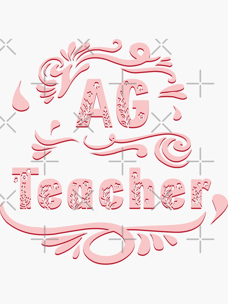 "Agricultural Teacher Gift" Sticker for Sale by Elgadi | Redbubble