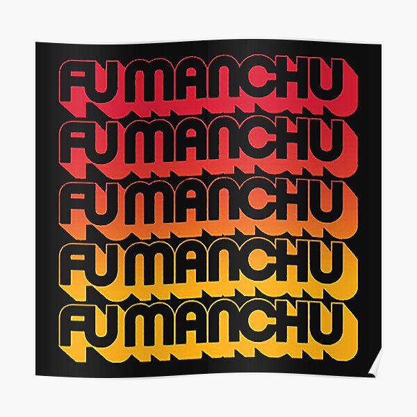 "Best fu manchu - logo" Poster by cjedrzejewiczcr | Redbubble