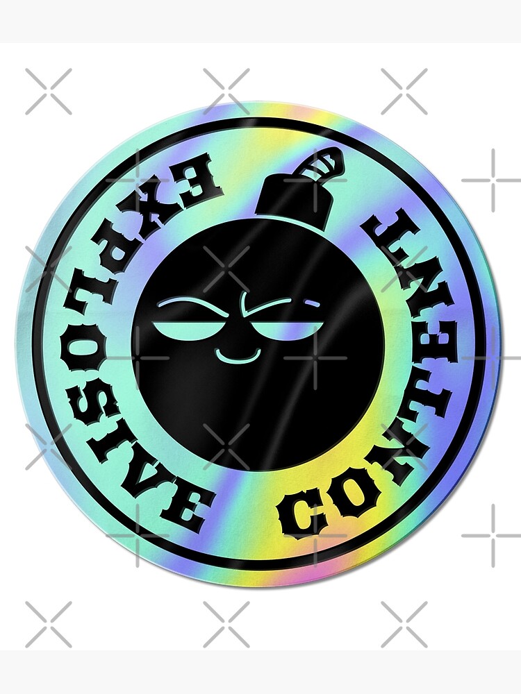 "explosive content " Poster for Sale by VIKTOR1973 | Redbubble