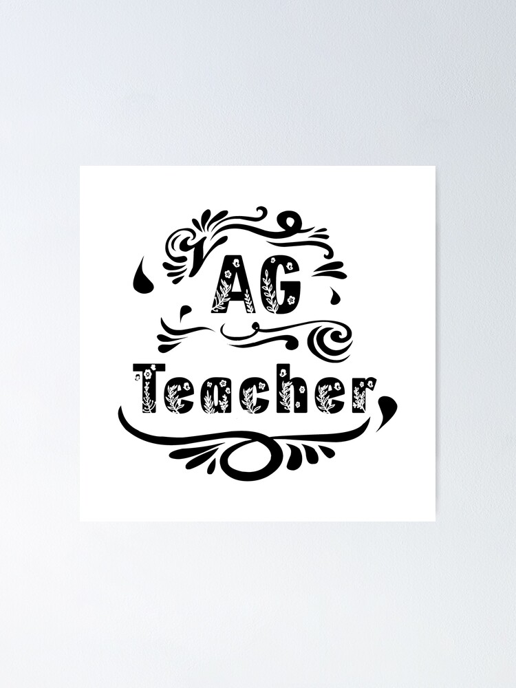 "Agricultural Teacher" Poster for Sale by Elgadi | Redbubble