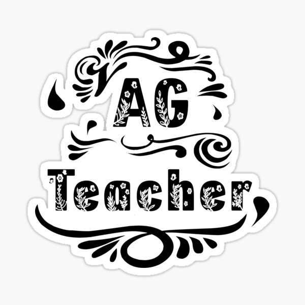 "Agricultural Teacher" Sticker by Elgadi | Redbubble