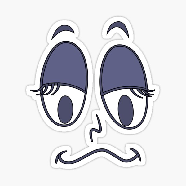 "expression of emotion" Sticker by Setta1 | Redbubble