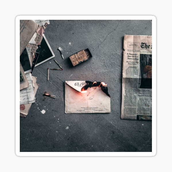 "Burn Baby!" Sticker by gingdiesel | Redbubble