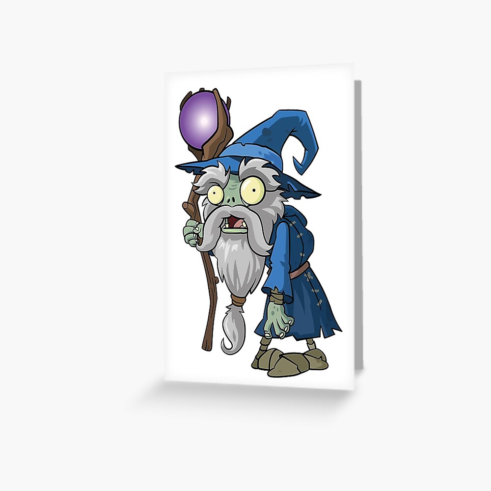 "Wizard Zombie from Plants vs Zombies" Greeting Card by ProfiTrollka ...