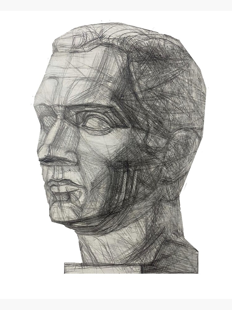 "Portrait drawing “The Great Emperor Augustus“" Poster for Sale by ...