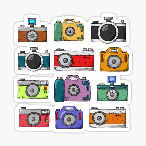"set of cameras" Sticker by lilicou | Redbubble