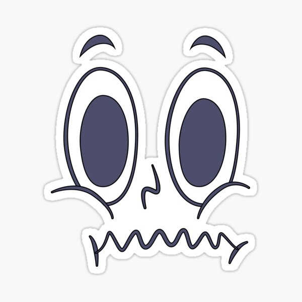 "face expression of emotion" Sticker for Sale by Setta1 | Redbubble