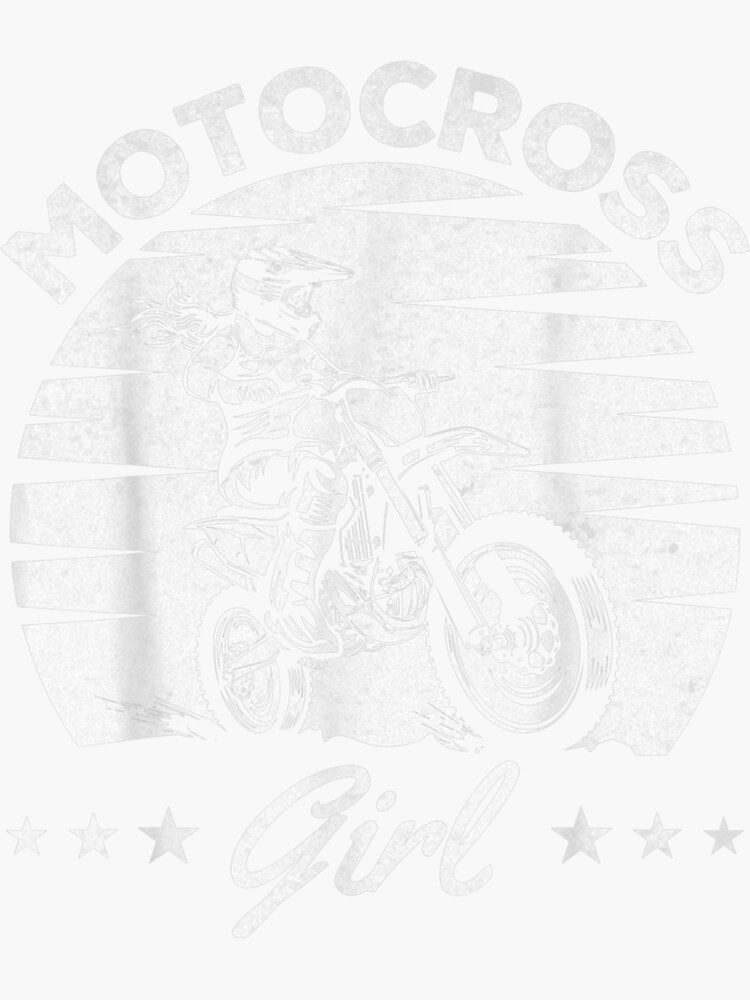 "Motocross Girl Supercross Girl Enduro Off Road Dirtbike Girl " Sticker ...