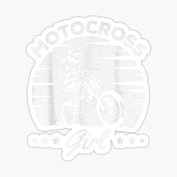 "Motocross Girl Supercross Girl Enduro Off Road Dirtbike Girl " Sticker ...