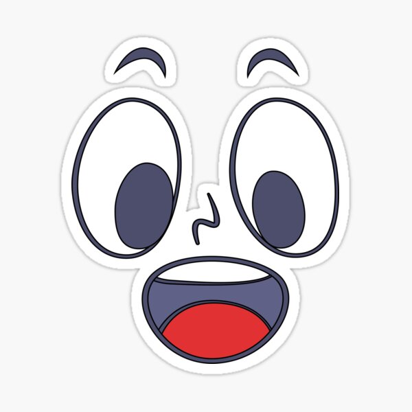 "face expression of emotion" Sticker by Setta1 | Redbubble