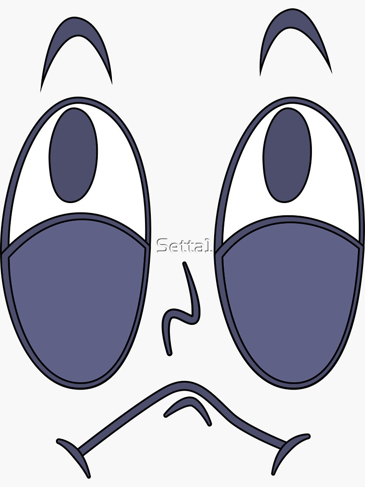 "face expression of emotion" Sticker by Setta1 | Redbubble