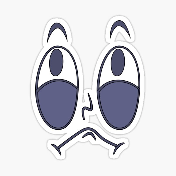 "face expression of emotion" Sticker by Setta1 | Redbubble