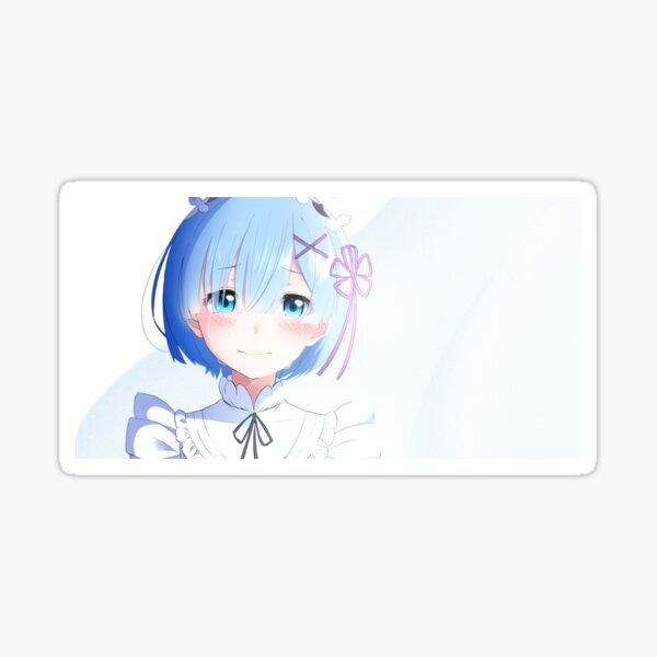"Re:Zero Rem Beautiful" Sticker by fuzzythelion | Redbubble