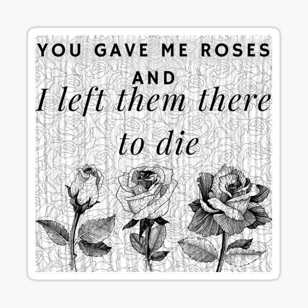 "Dying black rose " Sticker for Sale by AldanaQA | Redbubble